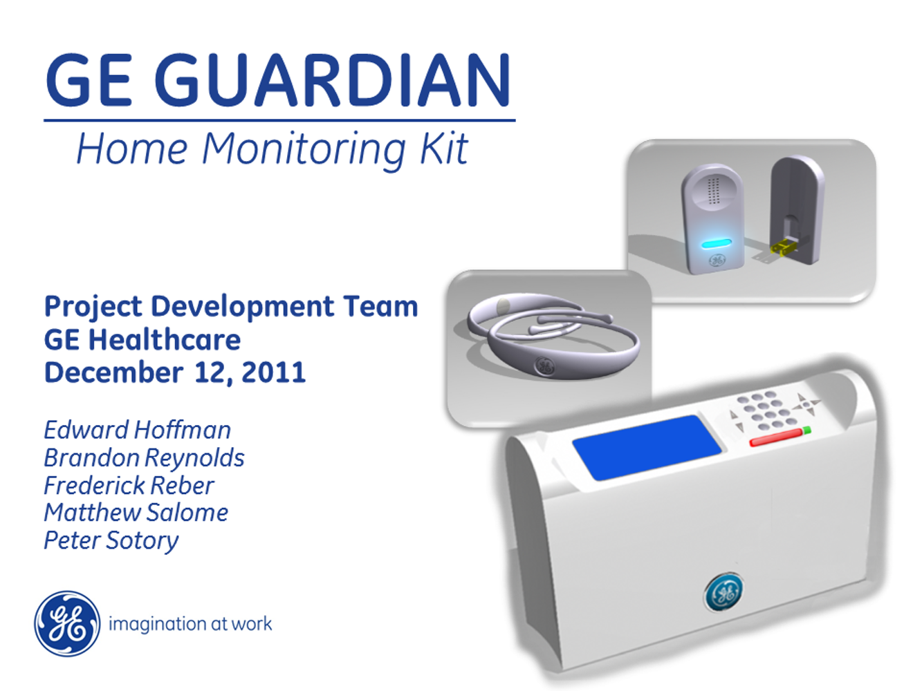 Home Monitoring Kit (Proposal for General Electric) | BMIL